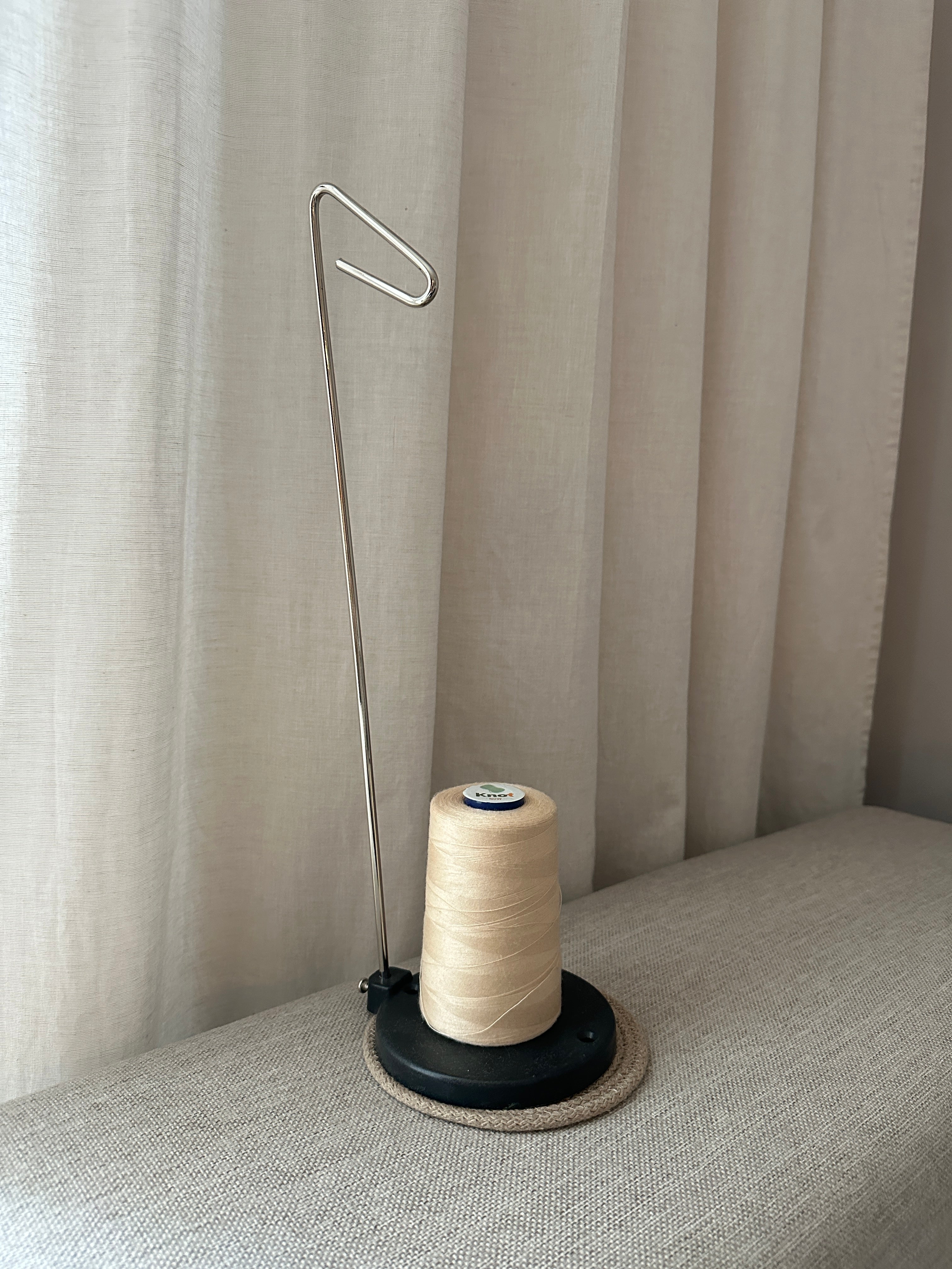 Metal Cone Thread Holder – Adjustable Clamp Base | Thread Stand – Knot Now