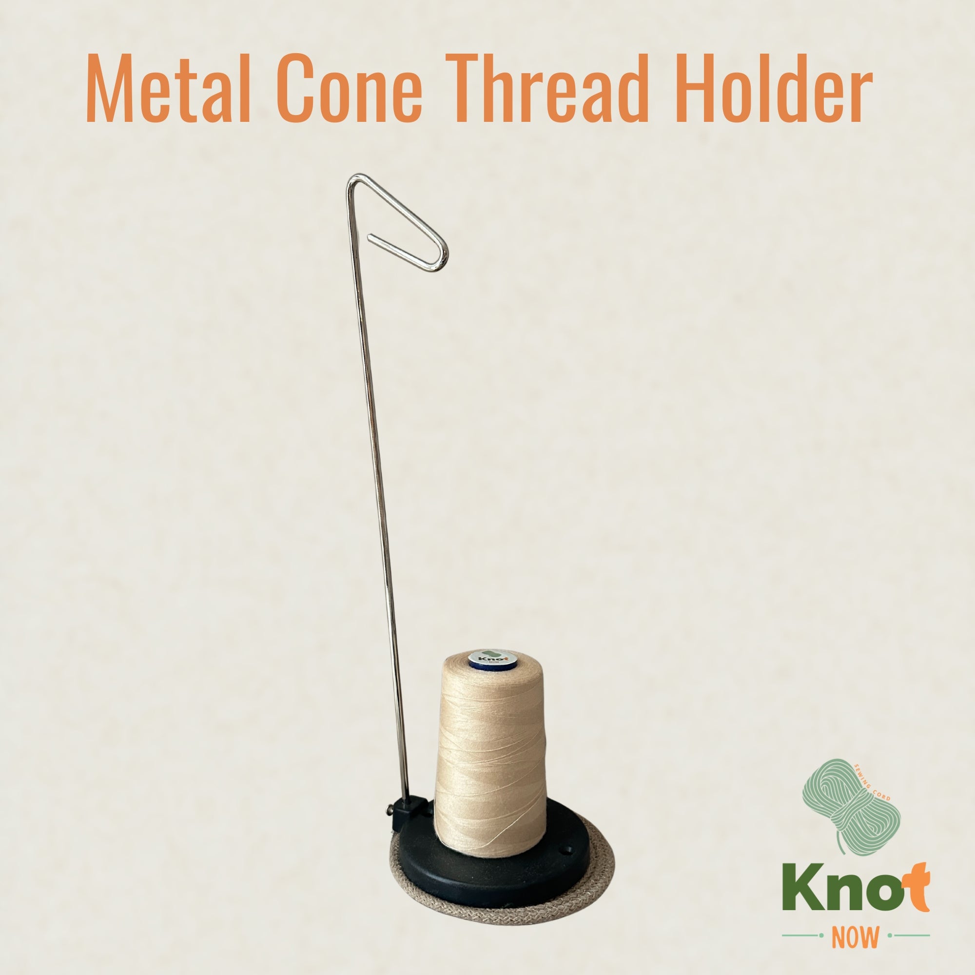 Metal Cone Thread Holder – Adjustable Clamp Base | Thread Stand – Knot Now